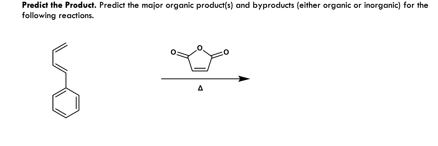 Solved Predict the Product. Predict the major organic | Chegg.com