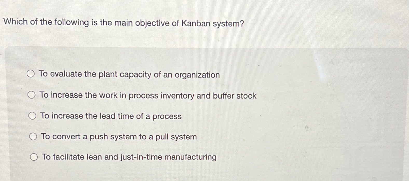 Solved Which of the following is the main objective of | Chegg.com