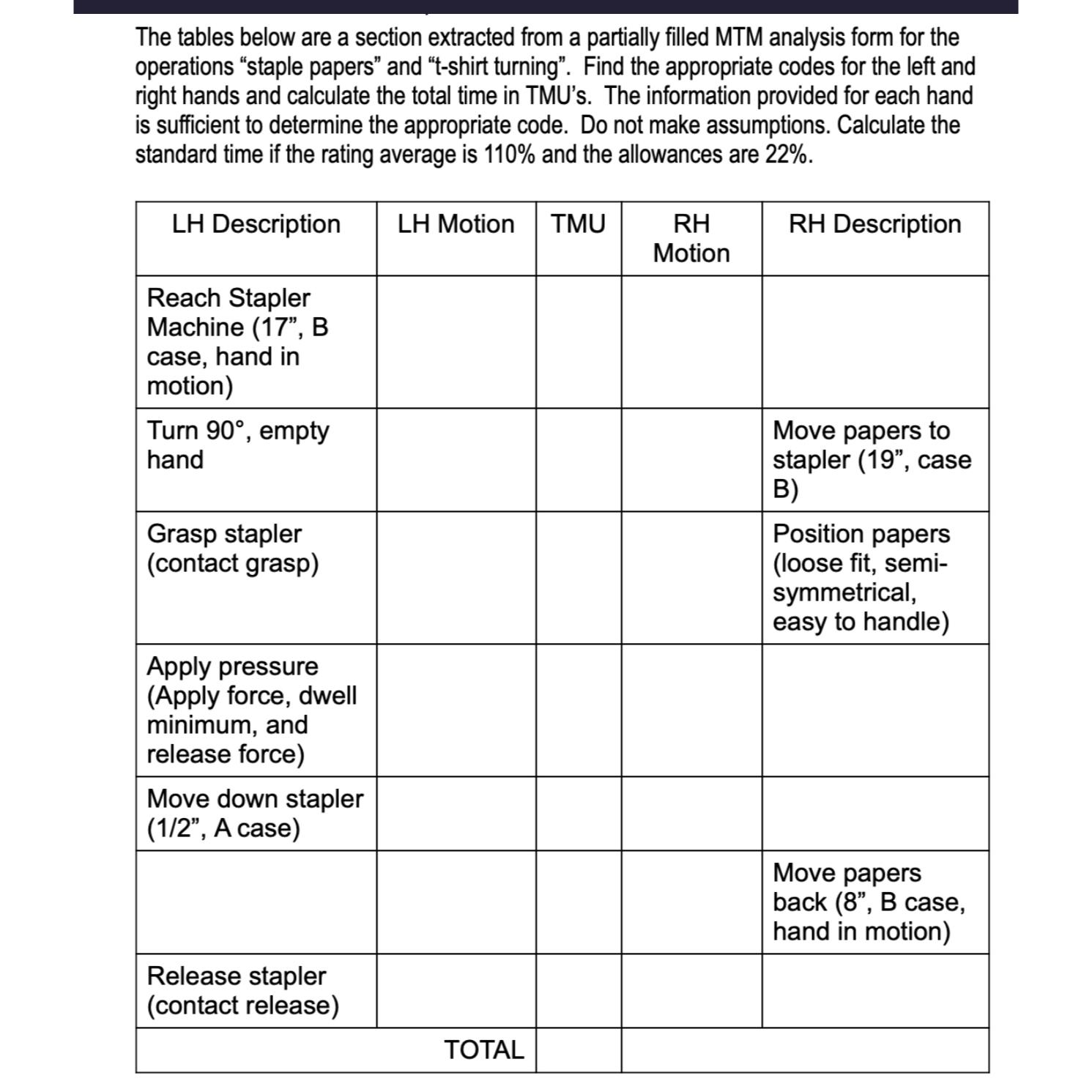 Solved The tables below are a section extracted from a | Chegg.com