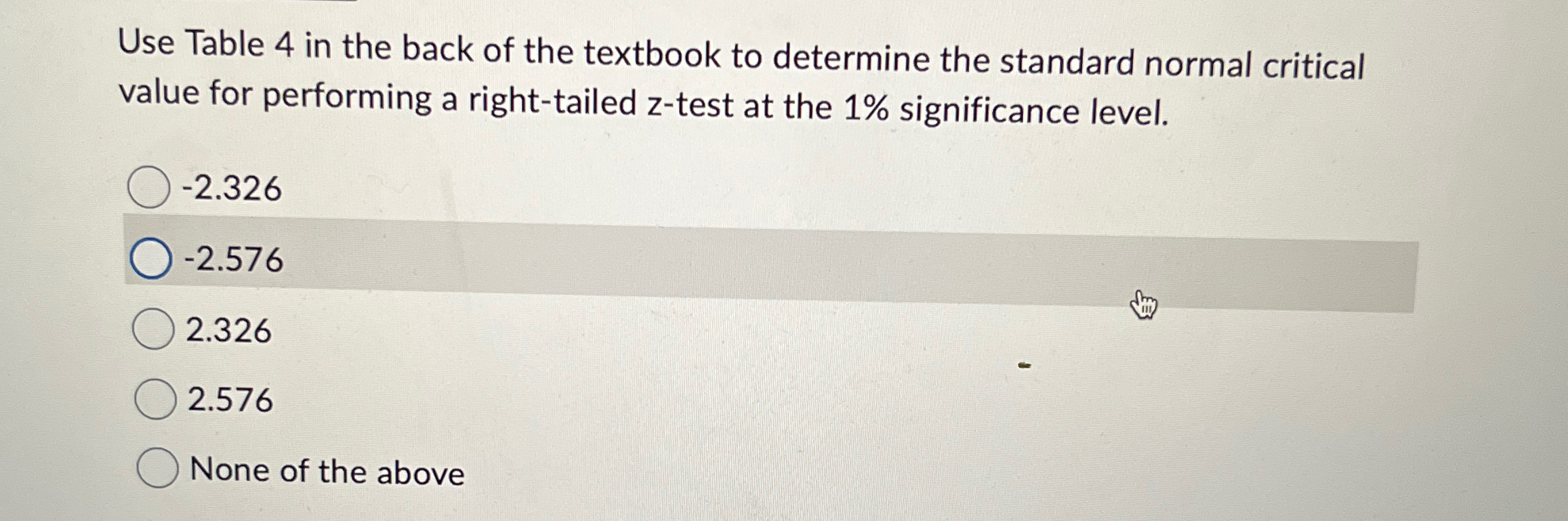 Solved Use Table 4 ﻿in the back of the textbook to determine | Chegg.com