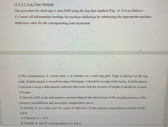 Solved 11.5.3.2. Log Time Method: The procedure for deriving | Chegg.com
