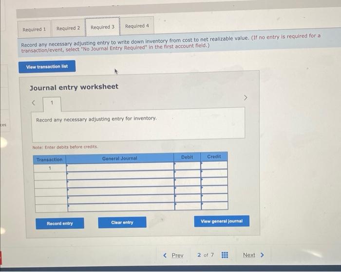 Solved Problem 6-4A (Static) Report inventory using lower of | Chegg.com