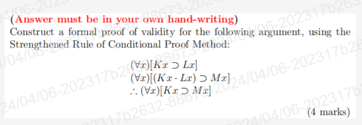 Solved (Answer must be in your own hand-writing)Construct a | Chegg.com