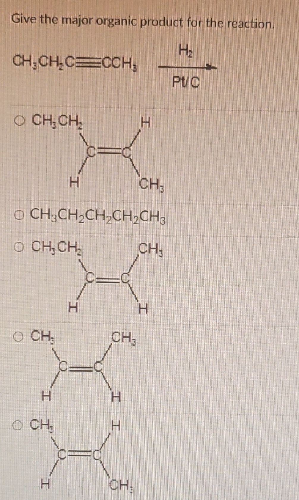 Solved Give the major organic product for the reaction. | Chegg.com