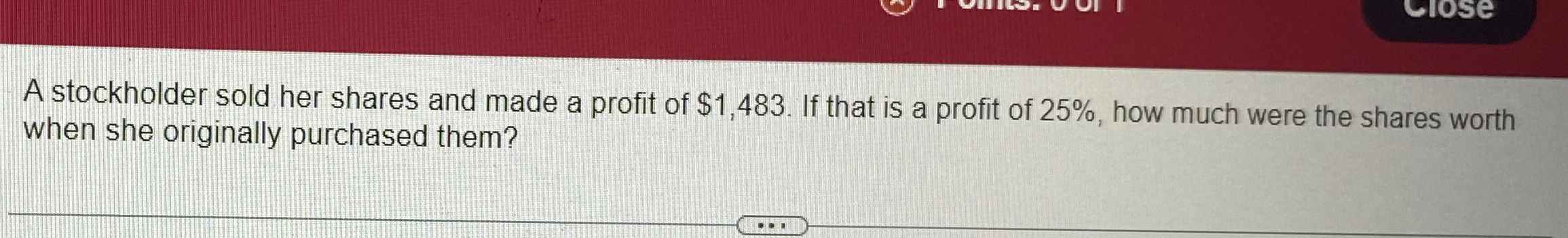 Solved A stockholder sold her shares and made a profit of | Chegg.com