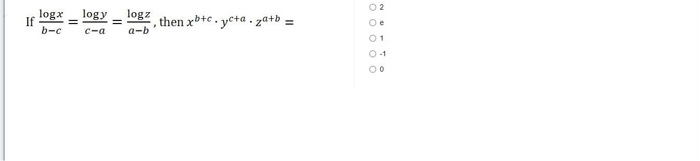 Solved 2 Logxlogy Logz If Then Xbc Yeazab B C A B