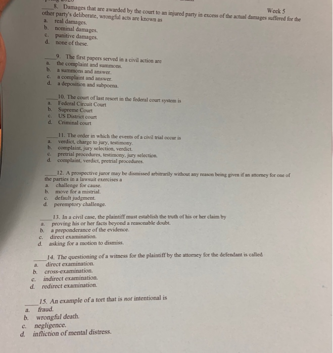 Solved Select the most correct answer and fill in the letter | Chegg.com