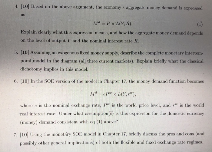 Solved Part 2 (60 points): Consider the monetary | Chegg.com