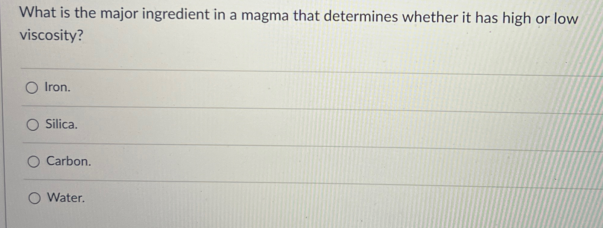 Solved What is the major ingredient in a magma that | Chegg.com
