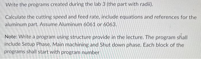 Solved Write the programs created during the lab 3 (the part | Chegg.com