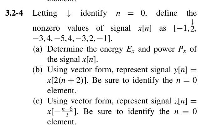 Solved 2-4 Letting ↓ identify n=0, define the nonzero values | Chegg.com