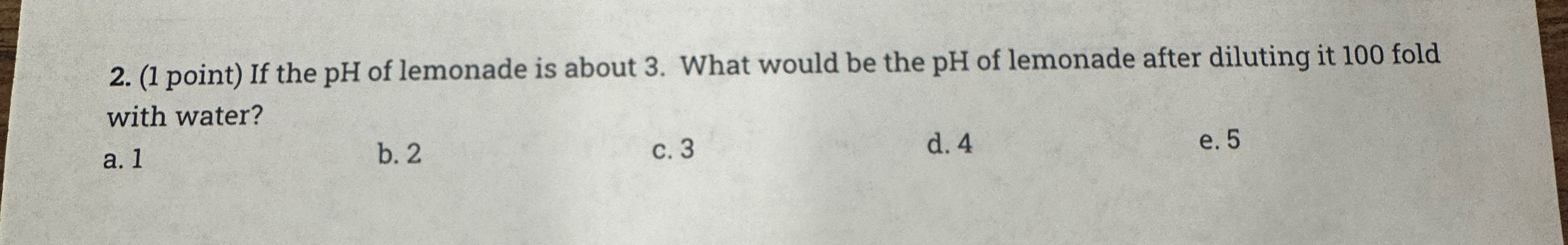 Solved If the pH ﻿of lemonade is about 3. ﻿What would be the | Chegg.com