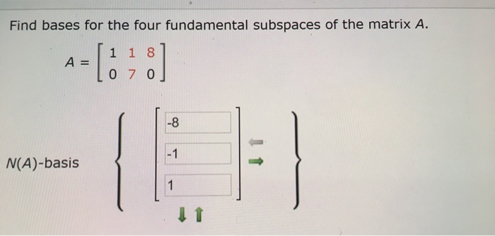 Solved Find bases for the four fundamental subspaces of the | Chegg.com