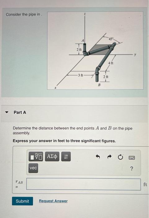 Solved Consider the pipe in . Part A Determine the distance | Chegg.com