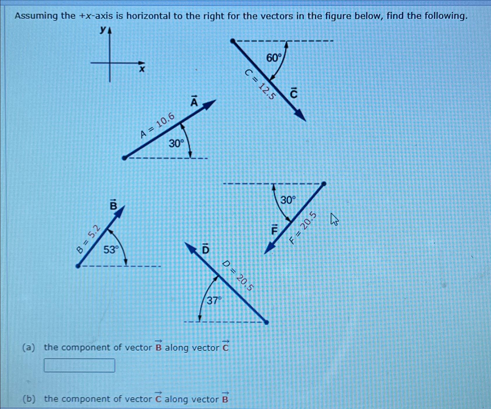 Solved Assuming the +x-axis is horizontal to the right for | Chegg.com