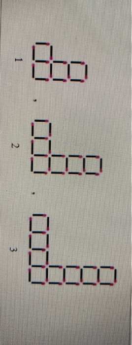 Solved Ryan is building a matchstick sequence as shown | Chegg.com