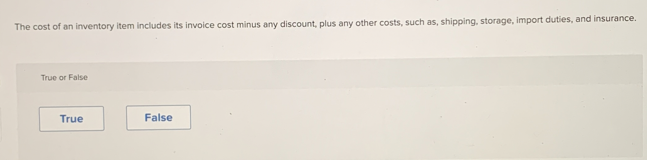 Solved The cost of an inventory item includes its invoice | Chegg.com
