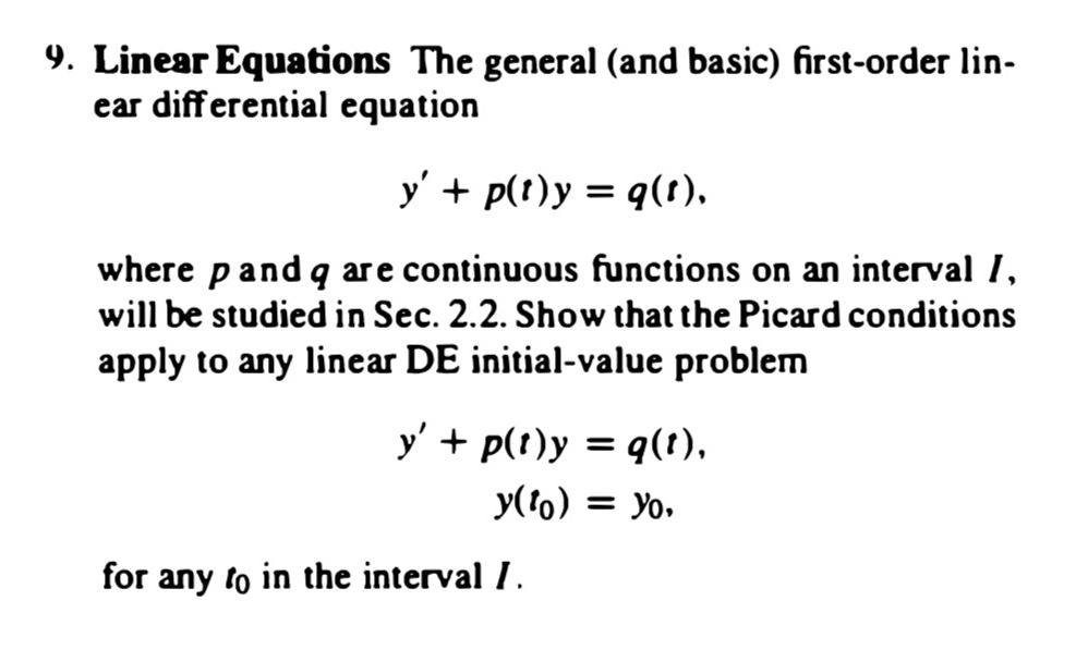 Solved Linear Equations The general (and basic) ﻿first-order | Chegg.com