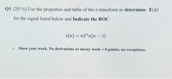 Solved Q1 (20\%) Use the properties and table of the | Chegg.com