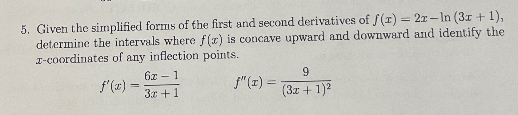 Solved Given the simplified forms of the first and second | Chegg.com