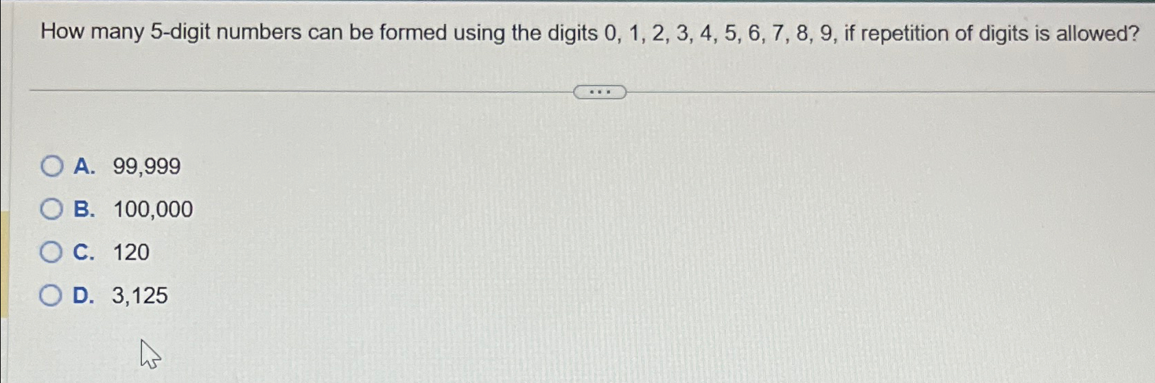 Solved How many 5 -digit numbers can be formed using the | Chegg.com