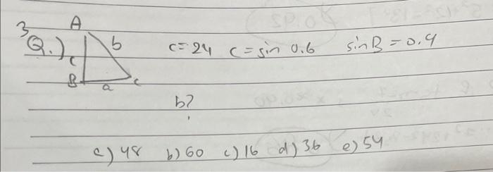 Solved C=24C=sin0.6sinB=0.4 | Chegg.com