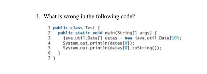 Solved What is wrong in the following code? | Chegg.com