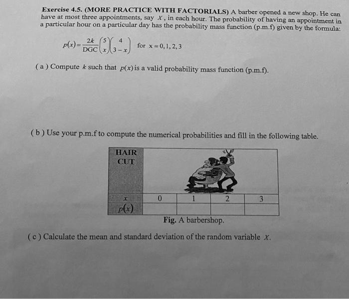 Solved Exercise 4.5. (MORE PRACTICE WITH FACTORIALS) A | Chegg.com