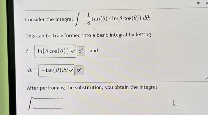 Solved part 1 of 3consider the integral | Chegg.com