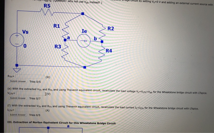 Solved for the circut as shown below, given R1=5, R2=19, | Chegg.com