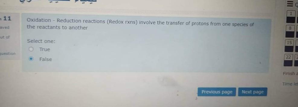 Solved 11Oxidation - ﻿Reduction reactions (Redox rxns) | Chegg.com