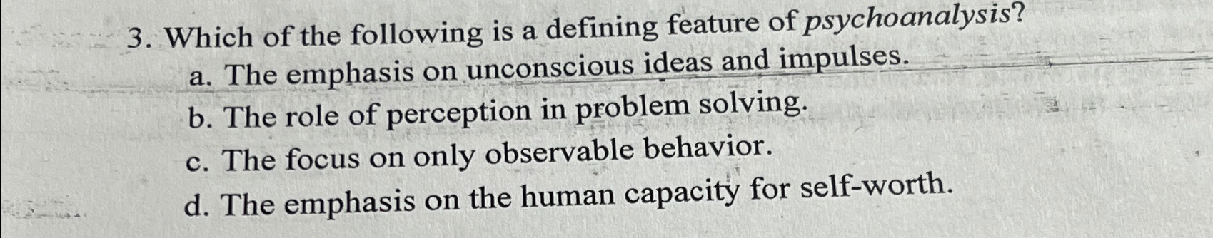 Solved Which of the following is a defining feature of | Chegg.com