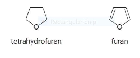 Solved tetrahydrofuran furan | Chegg.com