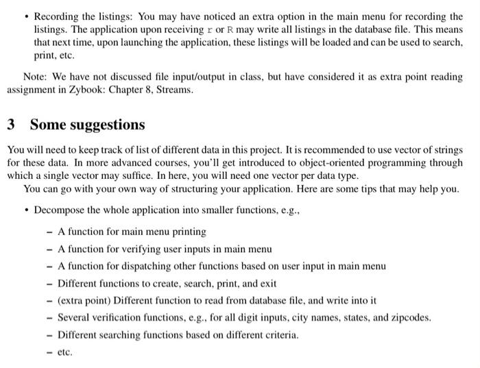 Solved the following, the application is described in | Chegg.com