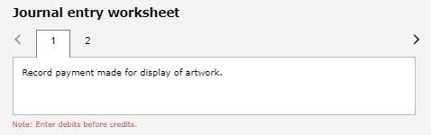 Solved Journal entry worksheet Record payment made for | Chegg.com