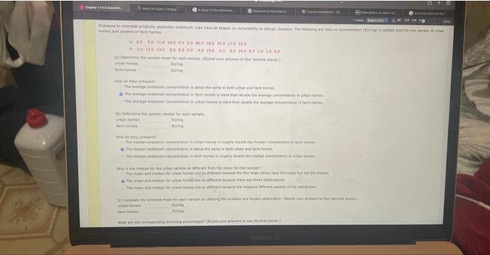 Solved (a) What is the median of the reported bisod onessure | Chegg.com