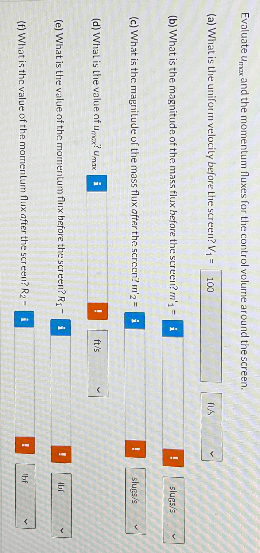 Solved A variable mesh screen produces a linear and | Chegg.com