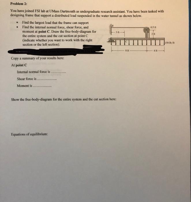 Solved Problem 2: You have joined FSI lab at UMass Dartmouth | Chegg.com