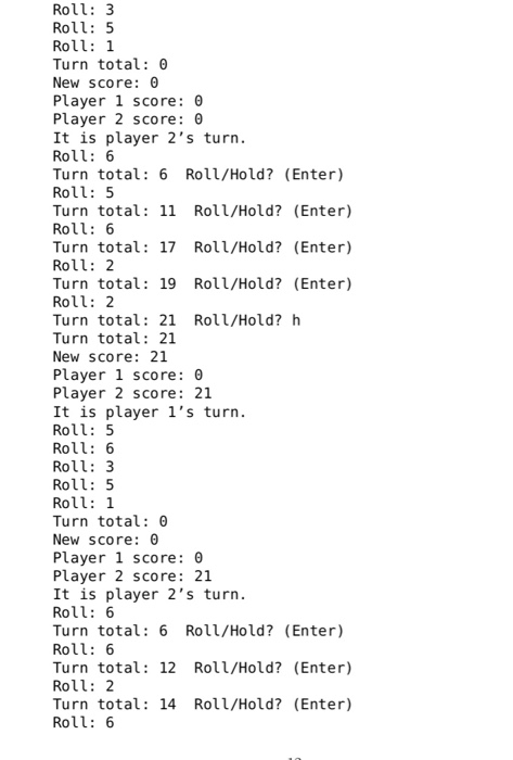 Solved In this assignment, we will be implementing a dice | Chegg.com