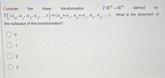 Solved Consider the linear transformation T:P2(R)→P2(R) | Chegg.com