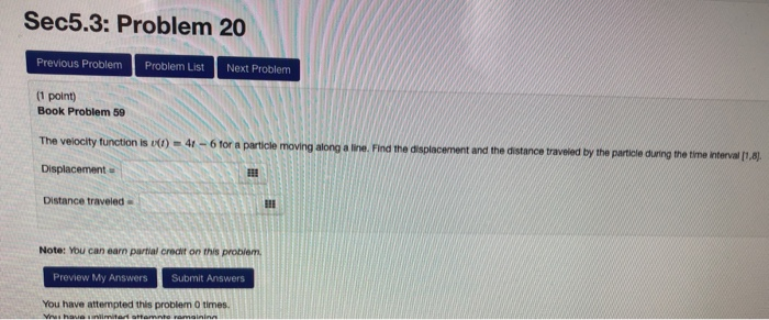 Solved Sec5.3: Problem 20 Previous Problem Problem List Next | Chegg.com