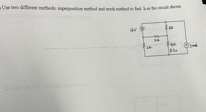 Solved Use two different methods: superposition method and | Chegg.com