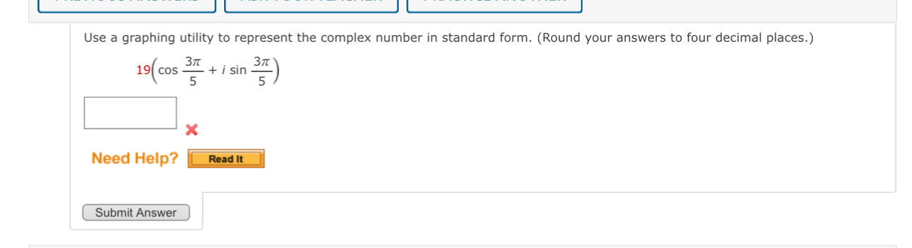 Solved Use a graphing utility to represent the complex | Chegg.com
