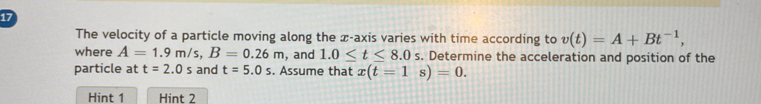 Solved MThe velocity of a particle moving along the x-axis | Chegg.com