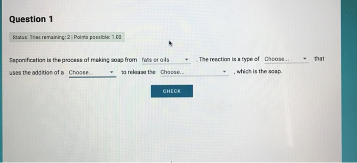 Solved Question 1 Status: Tries remaining: 2 | Points | Chegg.com