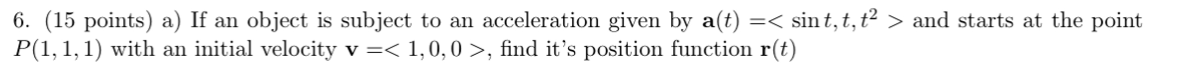 Solved For the plane curve r(t) = ﻿ti + (t − 1/2t^2)j, ﻿find | Chegg.com
