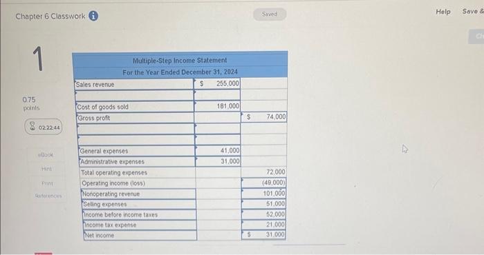 Solved Exercise 6-3 (Algo) Prepare a multiple-step income | Chegg.com