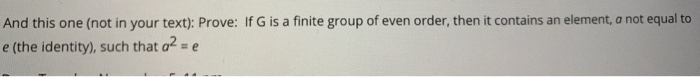Solved And this one (not in your text): Prove: If G is a | Chegg.com