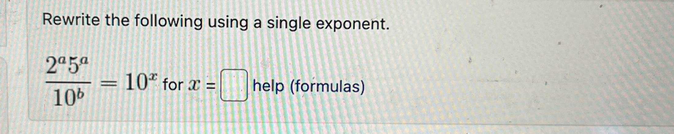 Solved Rewrite the following using a single | Chegg.com