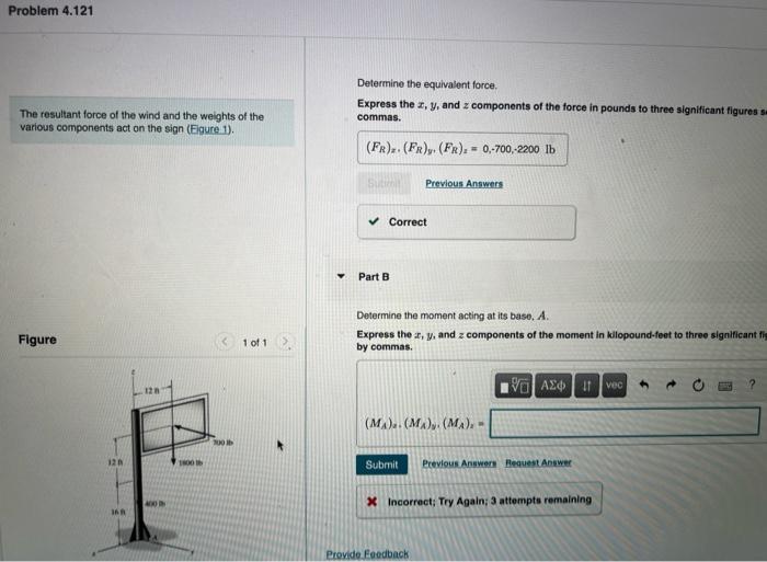 Solved Determine the equivalent force. The resultant force | Chegg.com